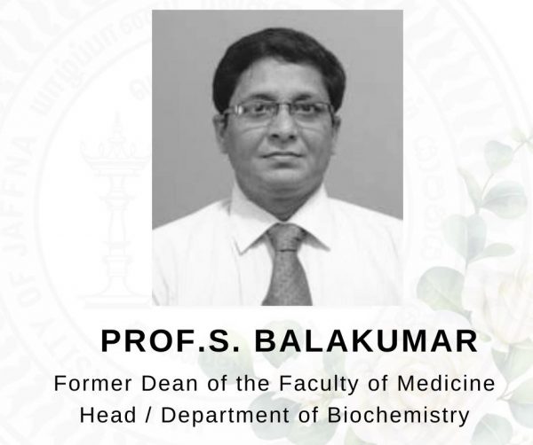 A Tribute to Prof. S. Balakumar ‣ Faculty of Medicine